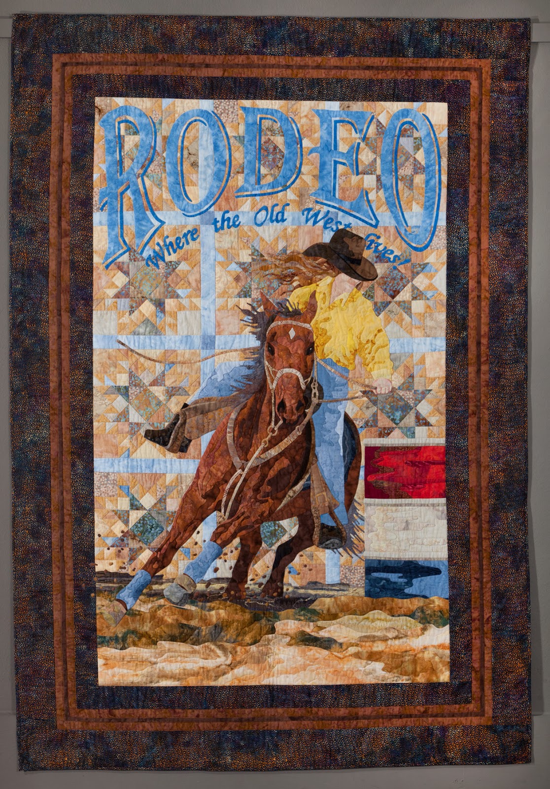 Barrel Racing Quilt Panel at Eldon Berthold blog