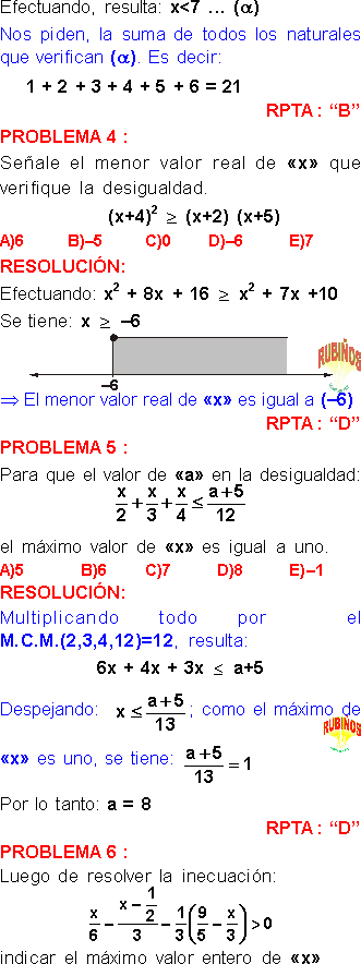 INECUACIONES DE PRIMER GRADO EJERCICIOS RESUELTOS Y PARA RESOLVER PDF