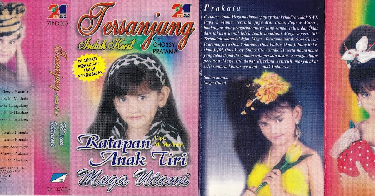 Sampul Kaset Album Lagu Anak Indonesia Jaman Dulu: Mega Utami