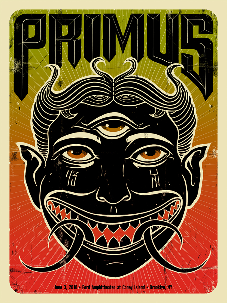 INSIDE THE ROCK POSTER FRAME BLOG: Jeff Soto Primus Brooklyn Posters ...