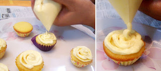 Chomp, Chomp, Gulp!: Mini Cupcakes with Lemon-Cream cheese frosting
