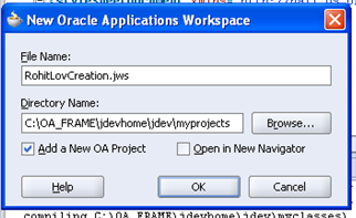 Oracle Application's Blog: Creating LOV in OAF Page