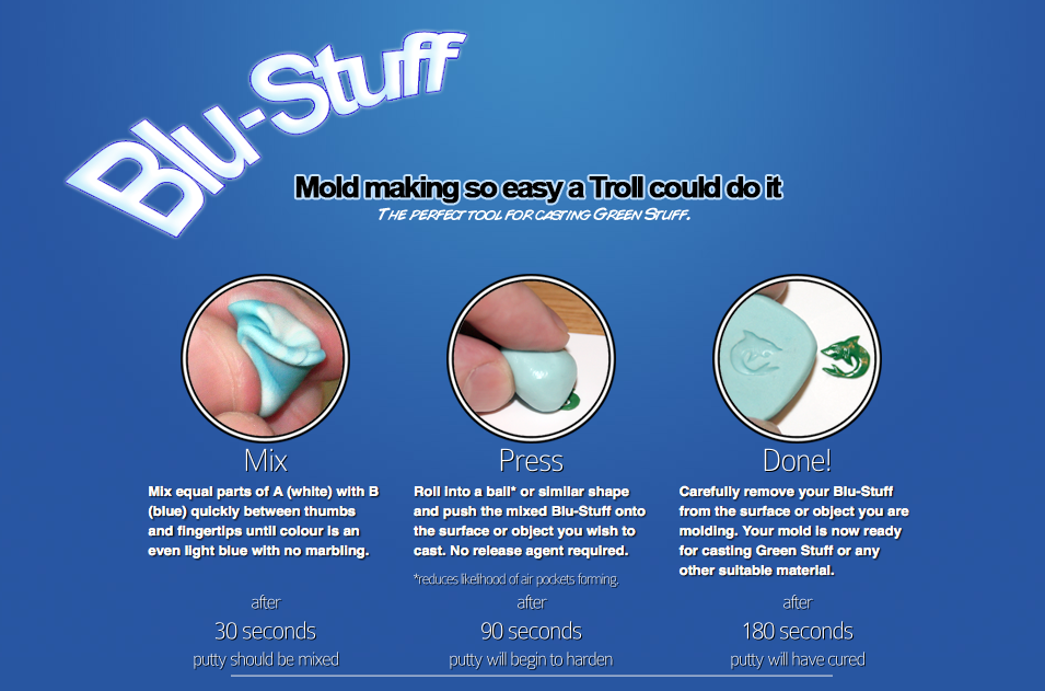 Blue Stuff, Mold Making | Miniature Review