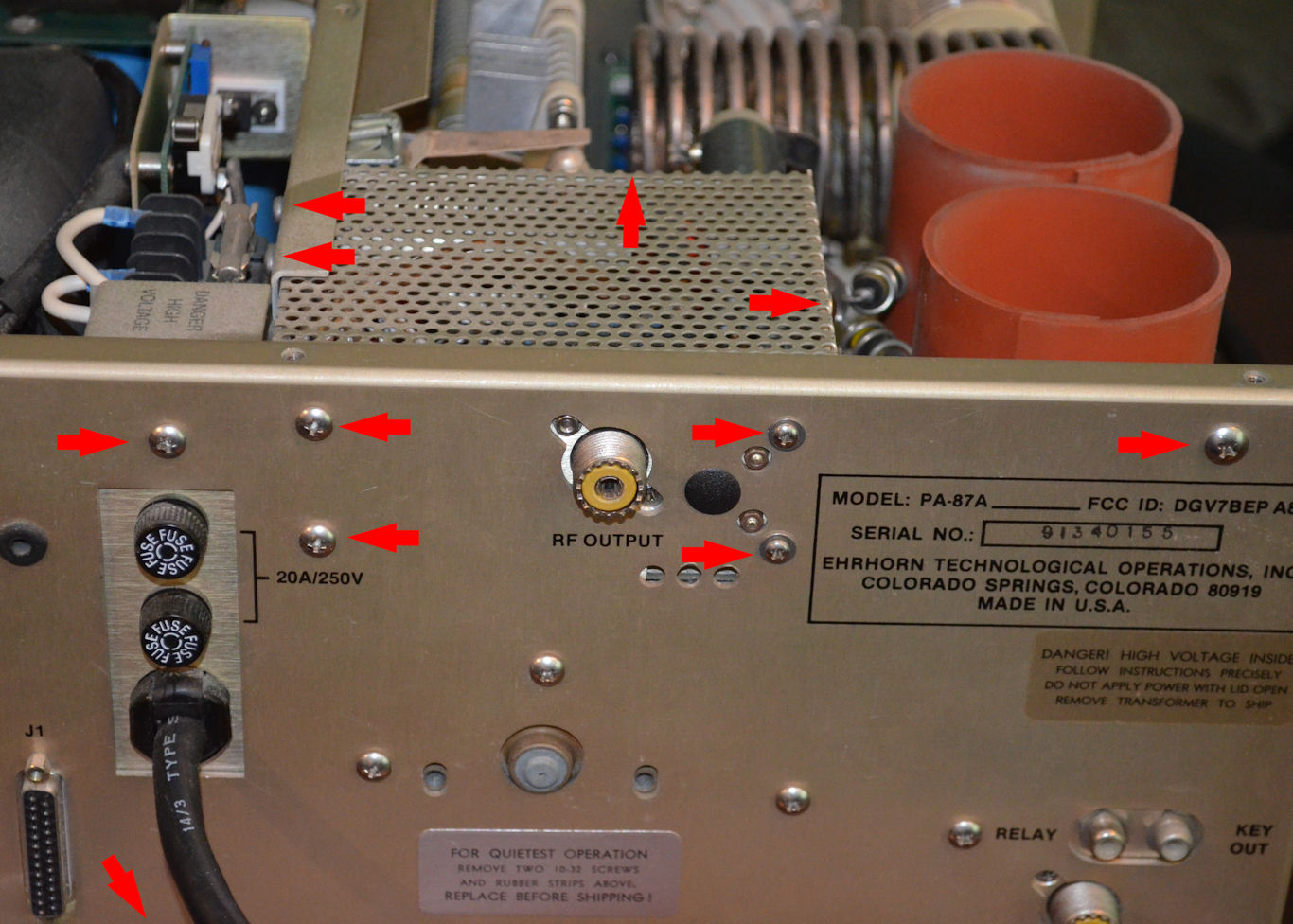 W8TN's Ramblings: Repairing the Alpha 87a Amplifier