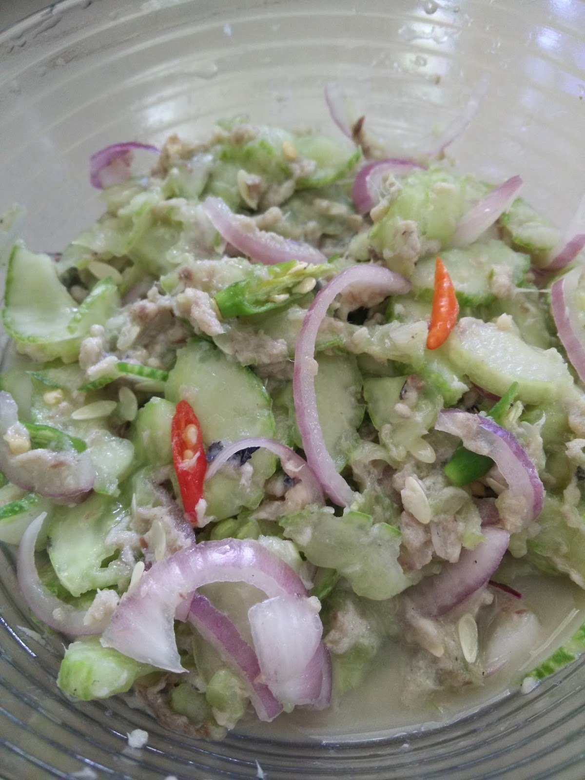 Resepi | Kerabu Timun dengan Ikan Rebus