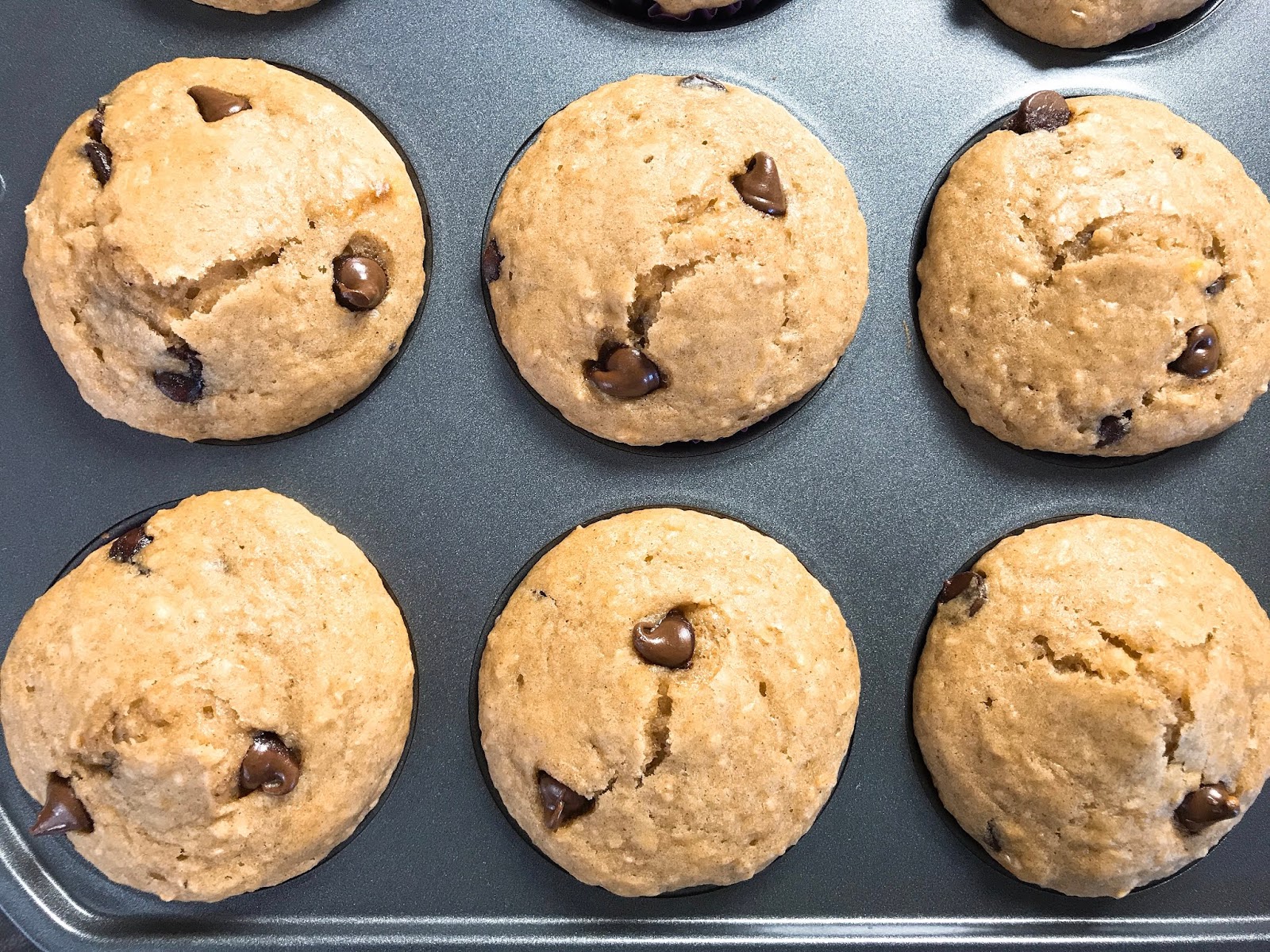 Oatmeal-Chocolate Chip Cookie Muffins