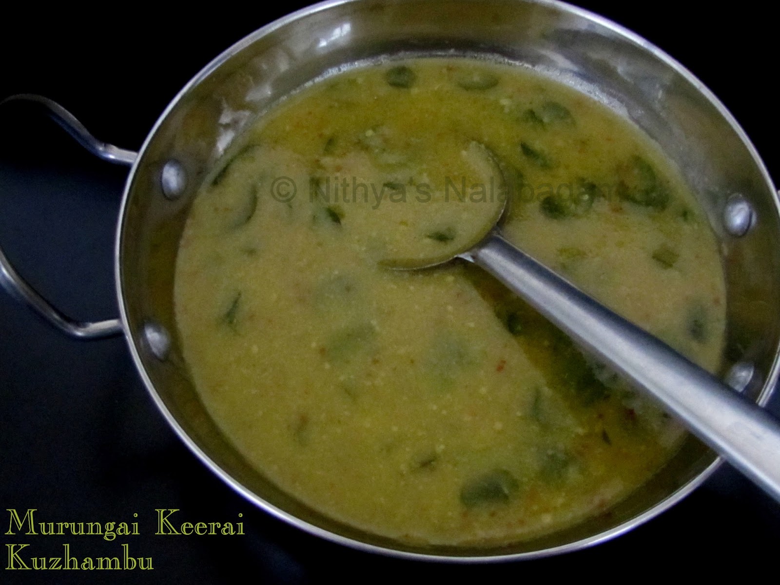 Murungai Keerai Kuzhambu | Drumstick Leaves Kuzhambu |Nithya's Nalabagam