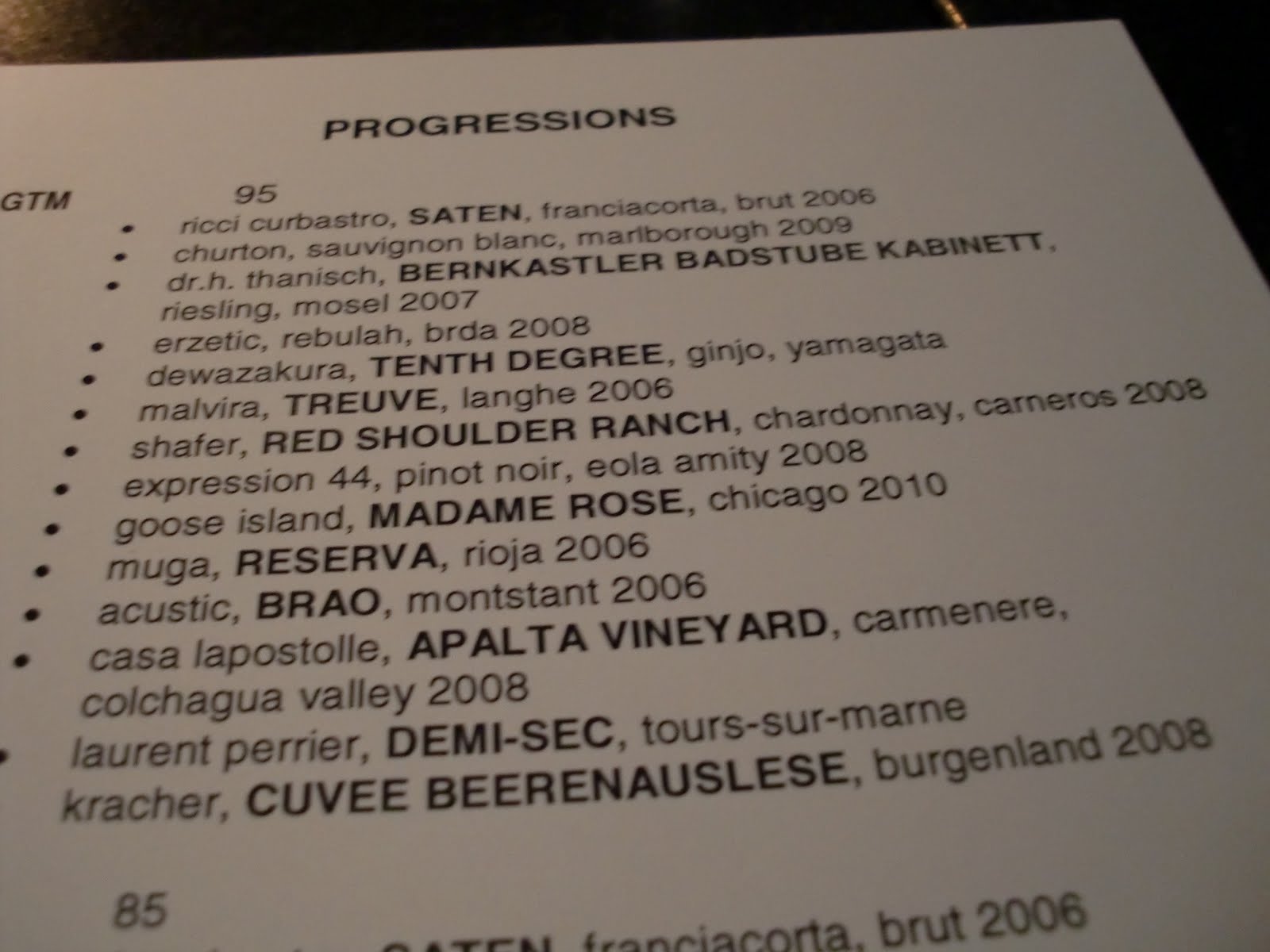 The Wineauxs: Moto Restaurant - Chicago, IL - April 16, 2011