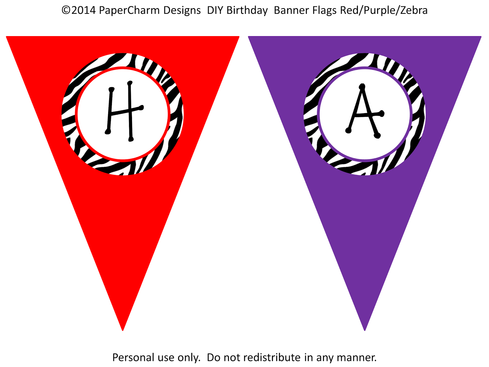 Zebra Print Party City Banners