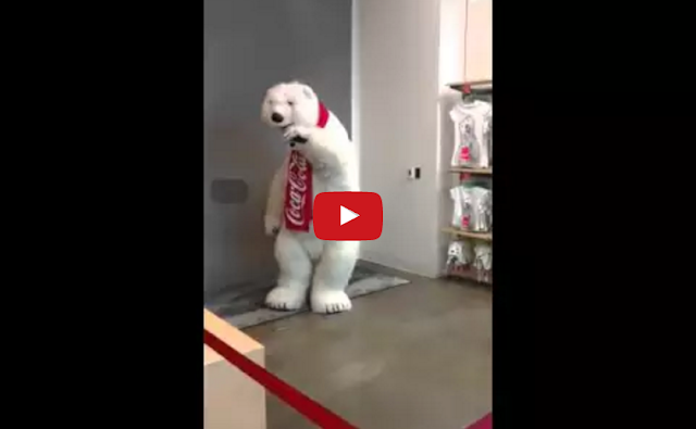 Coca-Cola's Polar Bear Mascot Has Fun Messing with People