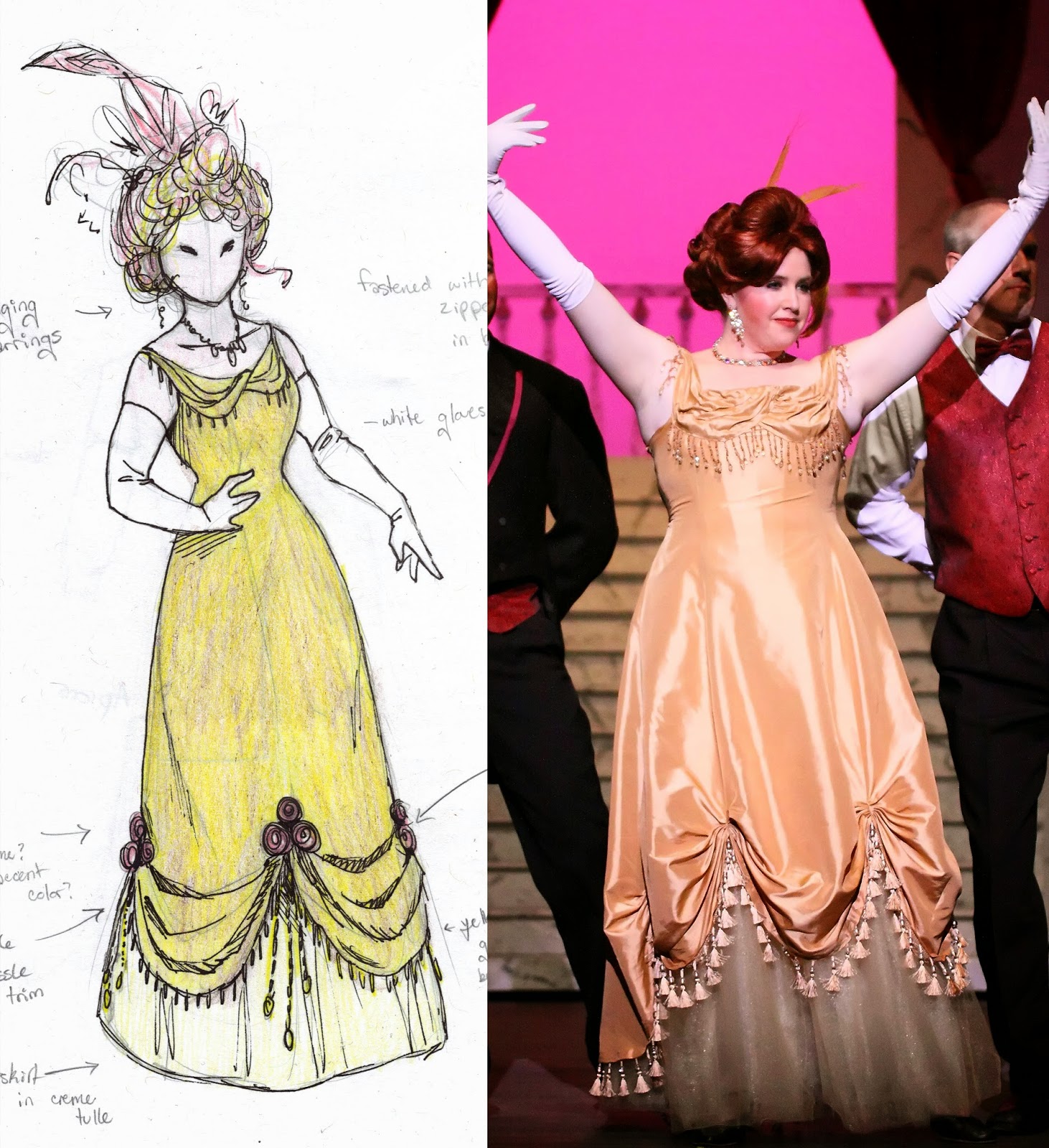 Felicia Bleu Rose: Hello Dolly!: Costume Renderings 2010