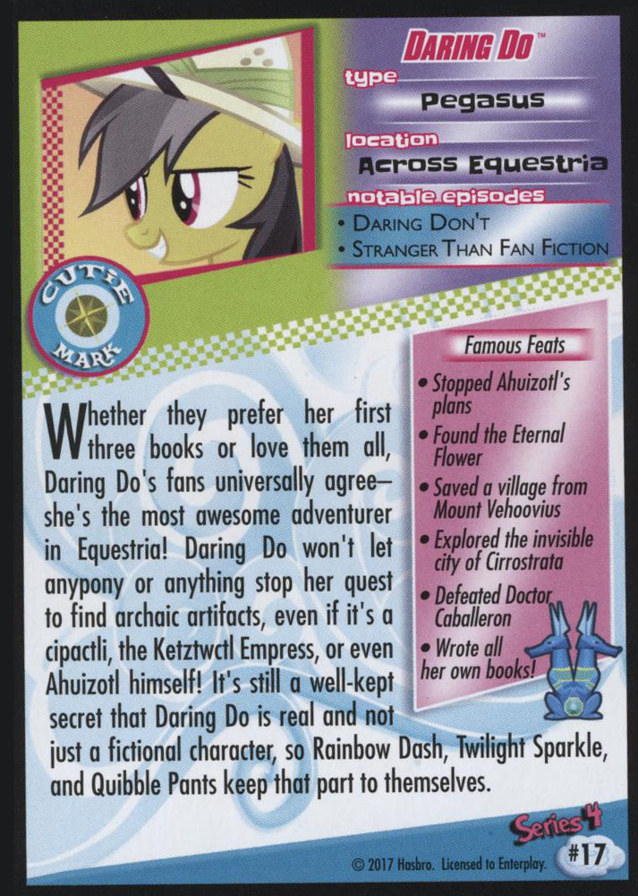 MLP Daring Do Trading Cards | MLP Merch