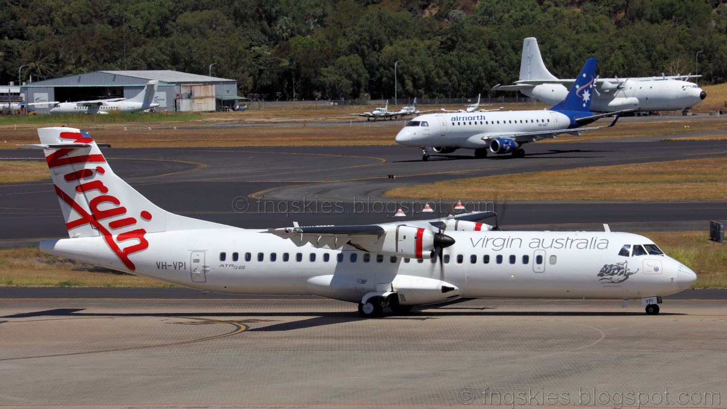 Far North Queensland Skies: Virgin Australia ATR72-600 VH-VPI departs