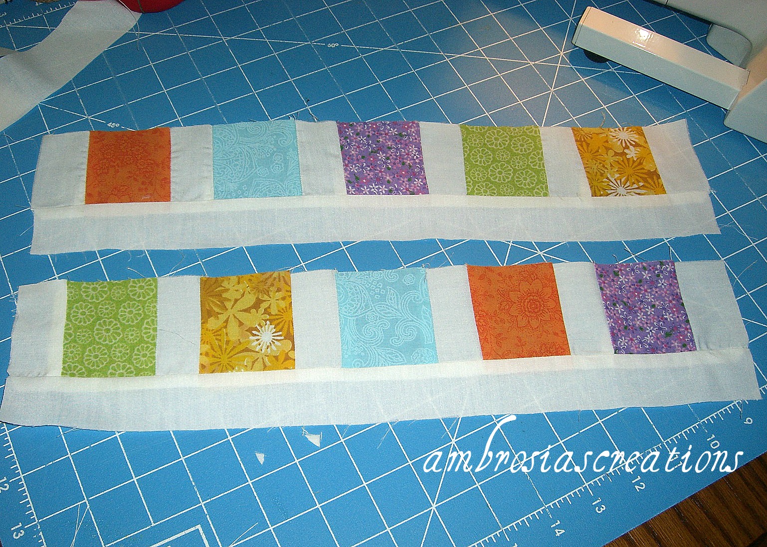 Ambrosia's Creations: Tutorial: Scrappy Patchwork Pillow Cover