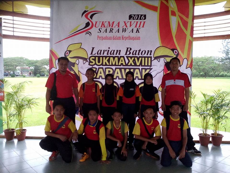 Laman Blog SK Mukah: Larian Baton SUKMA XVIII Sarawak