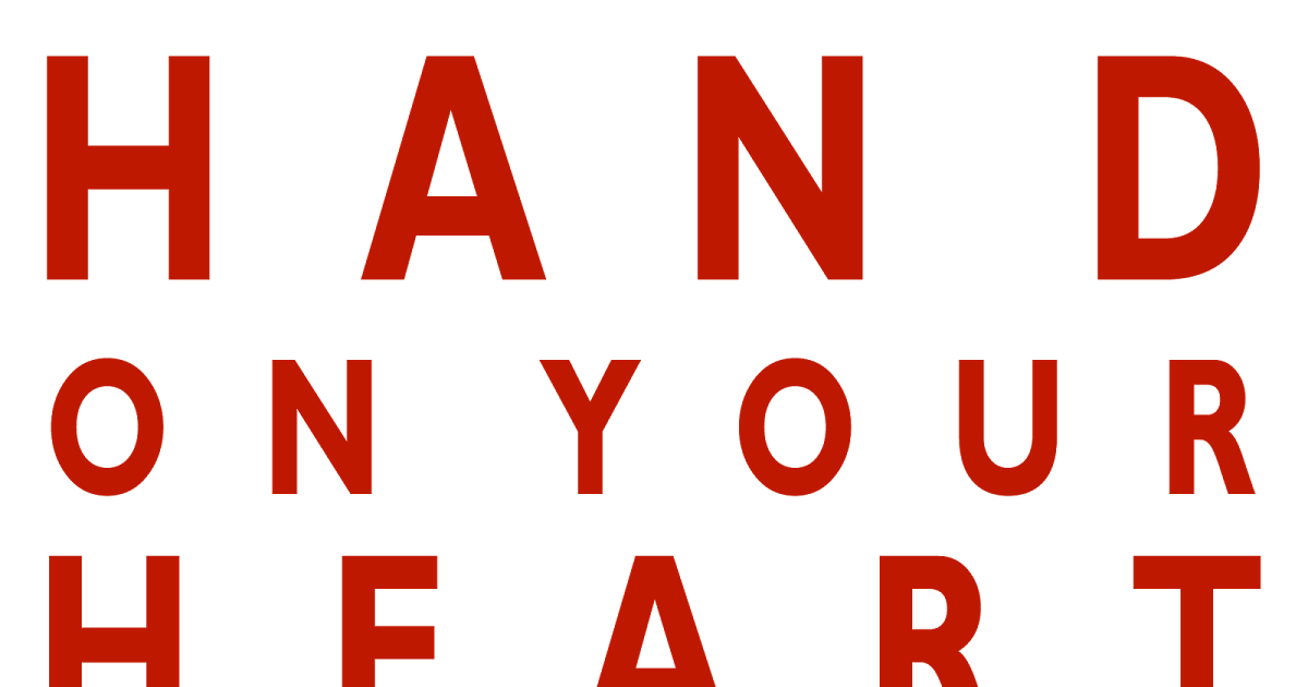 Kylie Fanmade Art: Hand On Your Heart - Logo