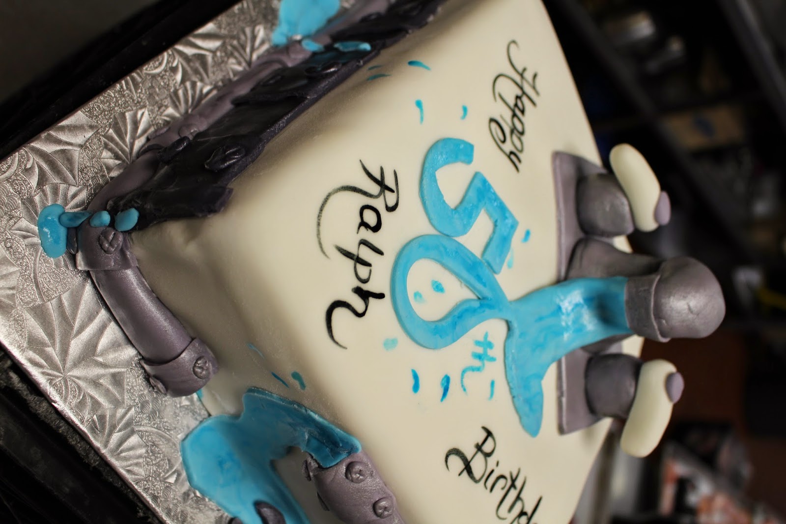 Morgie's Sweet Treats: Plumber 50th Birthday Cake!