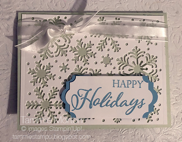 Tammie Stamps: Blizzard Thinlits Die Negative Space Cards