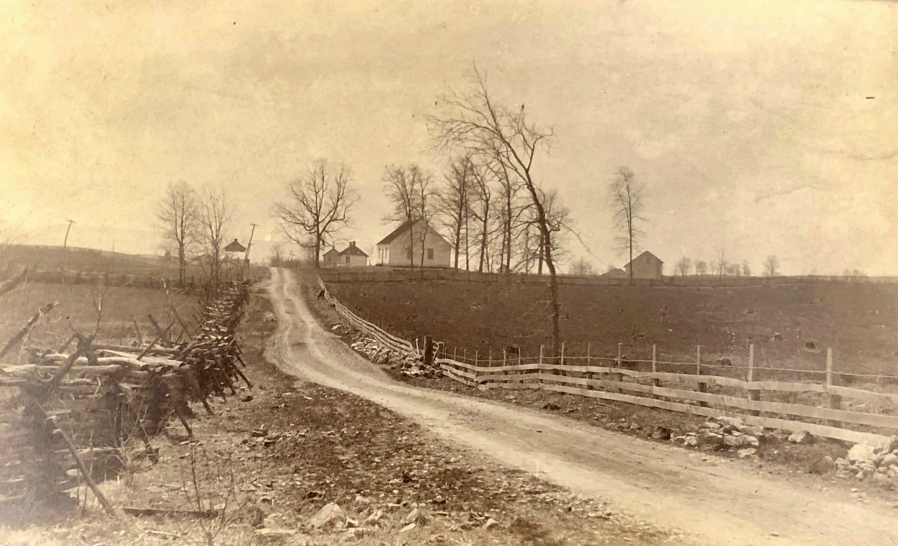 CIVIL WAR THEN & NOW: Antietam: 1889 view Dunker Church on Hagerstown ...