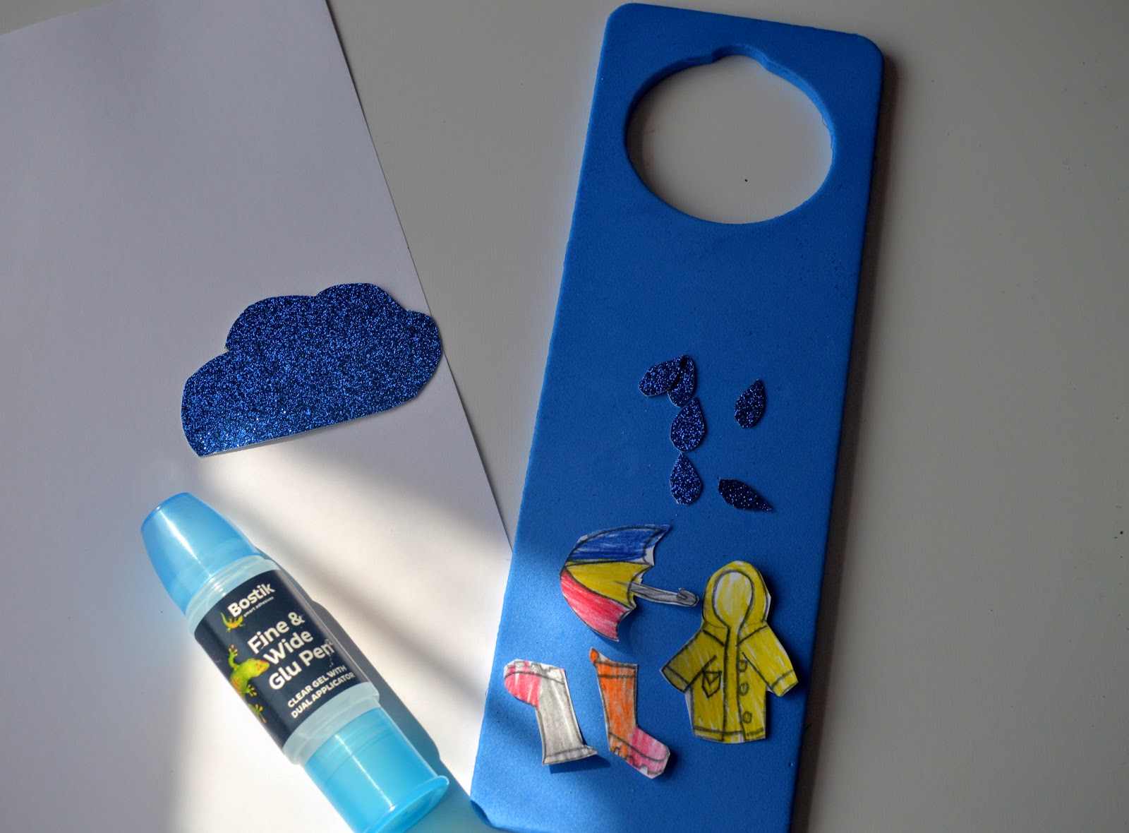 A Sunny and Rainy Day Weather Door Hanger Craft - Diary of the Evans ...