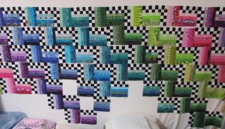 Cathy Tomm Quilts: Rail Fence Checkerboard