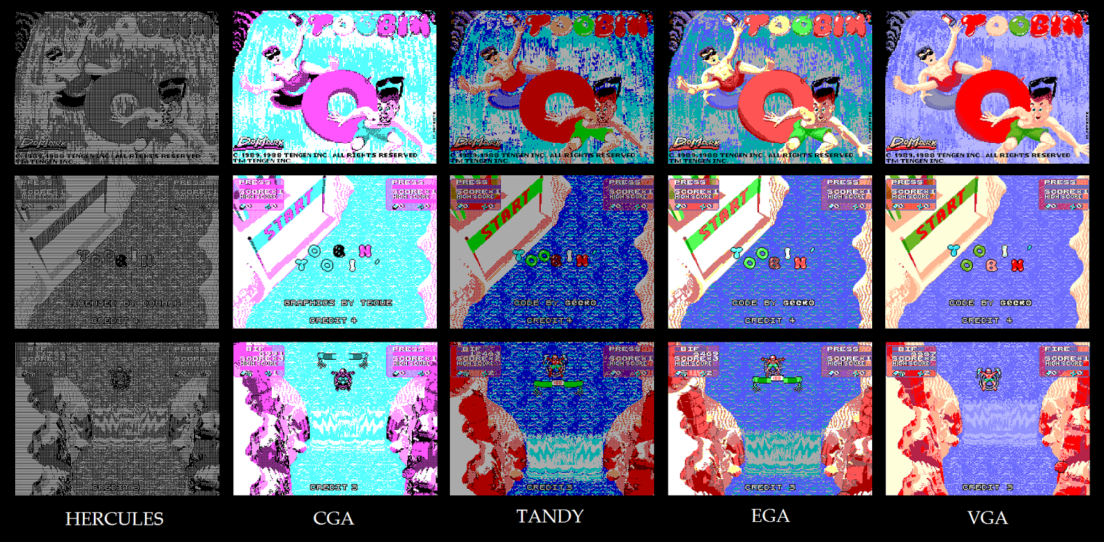 FRGCB - Finnish Retro Game Comparison Blog: Toobin' (Atari Games/Tengen ...