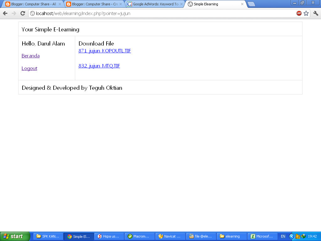 Download E-Learning Script Web PHP | Computer Share