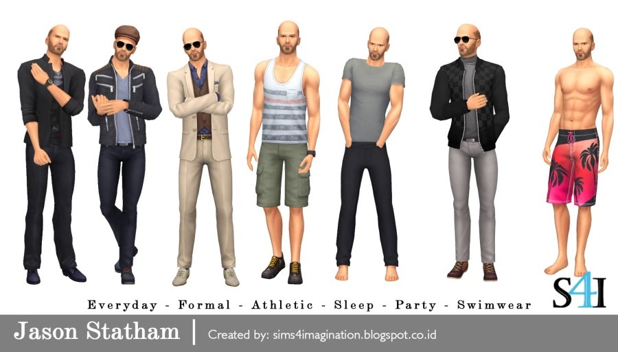 My Sims 4 CAS - Jason Statham - Imagination Sims 4 CAS