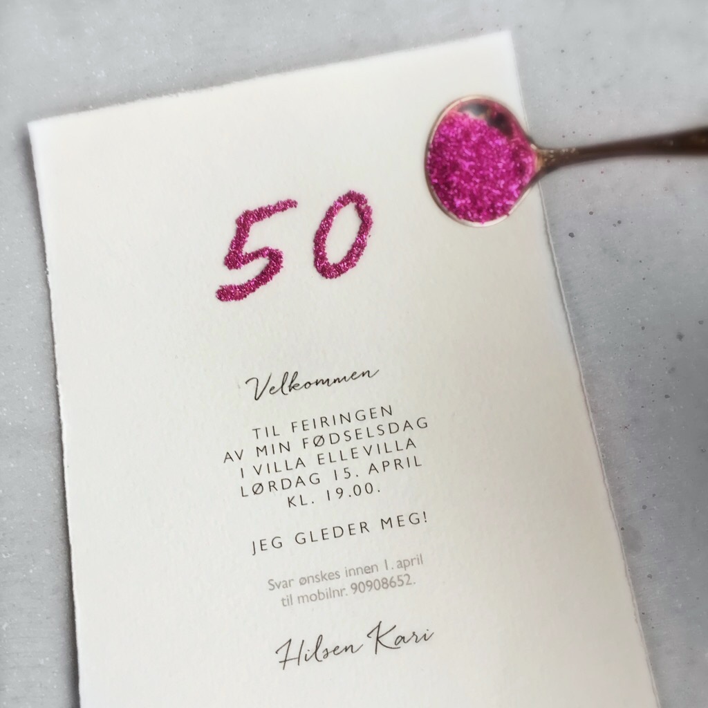 CirkelineDesign: Invitasjoner til 50-årsdag