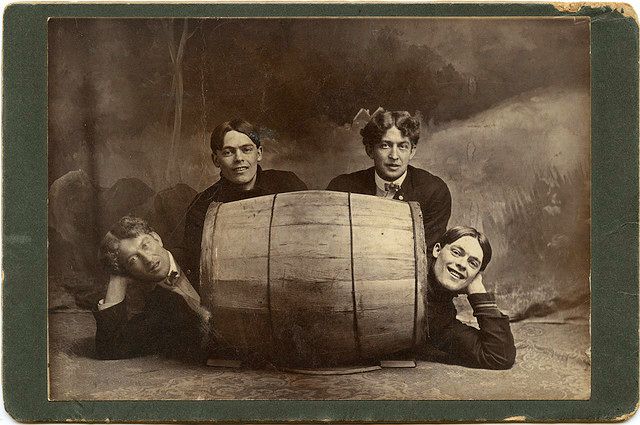 Barrels of Laugh – 24 Funny Vintage Photos of People Posing with Drums ...