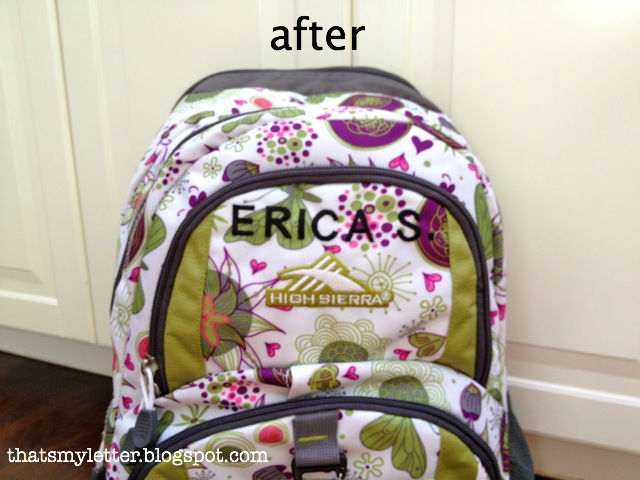 How to Personalize a Backpack - Jaime Costiglio