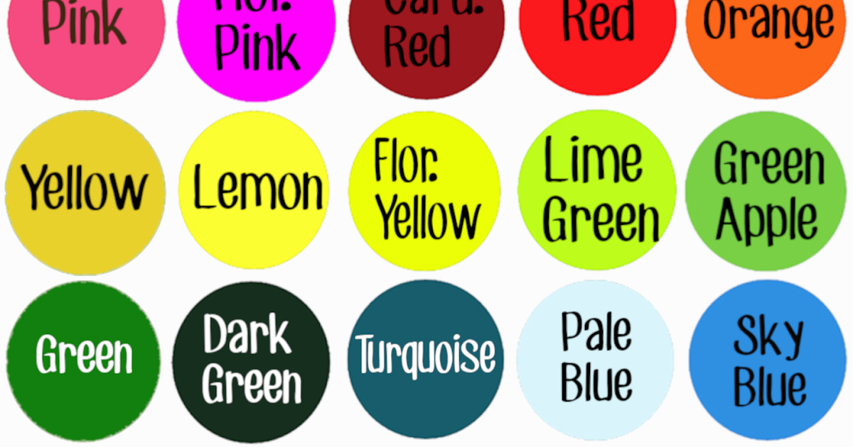 Heat Transfer Colors