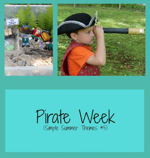 Kitchen Floor Crafts: Pirate Week (Simple Summer Theme #5)