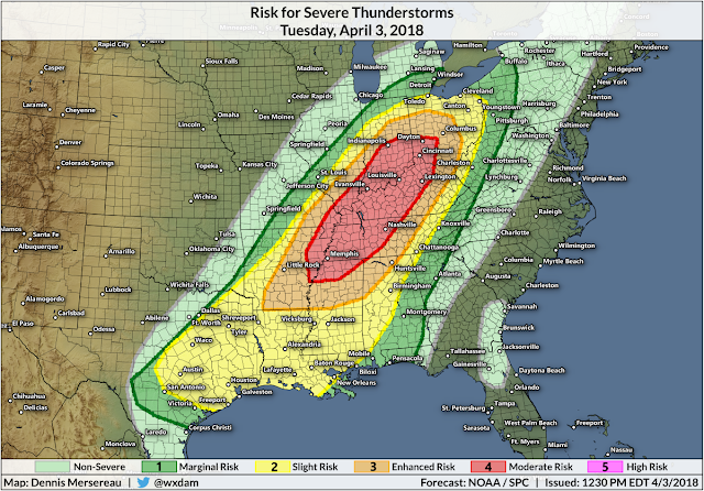 Widespread Severe Thunderstorms Expected in the Central U.S. on Tuesday ...