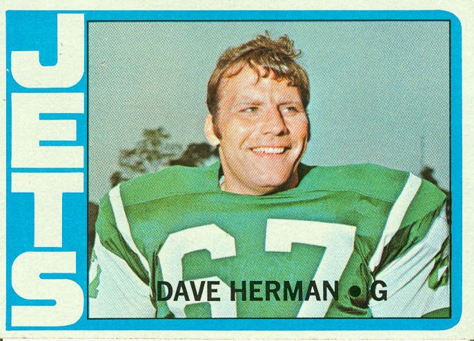 1972 Football Cards: New York Jets