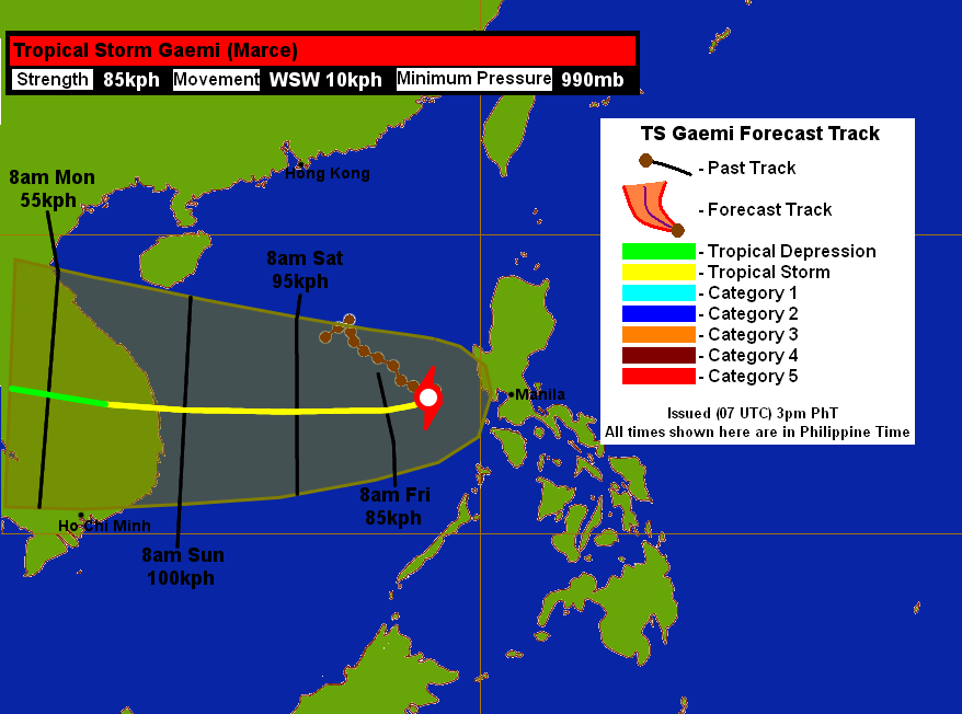 SA GITNA NG BAGYO: Tropical Storm Gaemi (Marce) Update #5 (w/ Video)