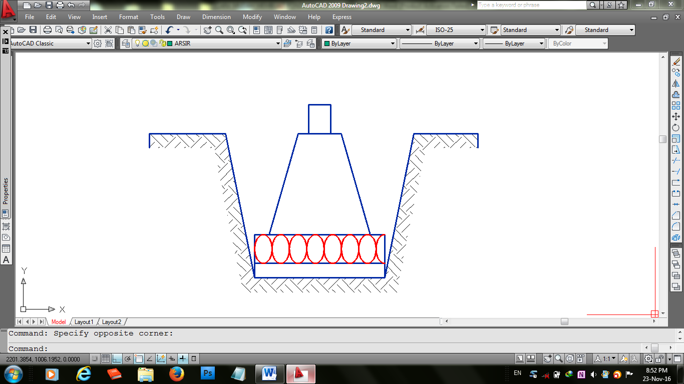 CARA MEMBUAT PONDASI DI AUTOCAD