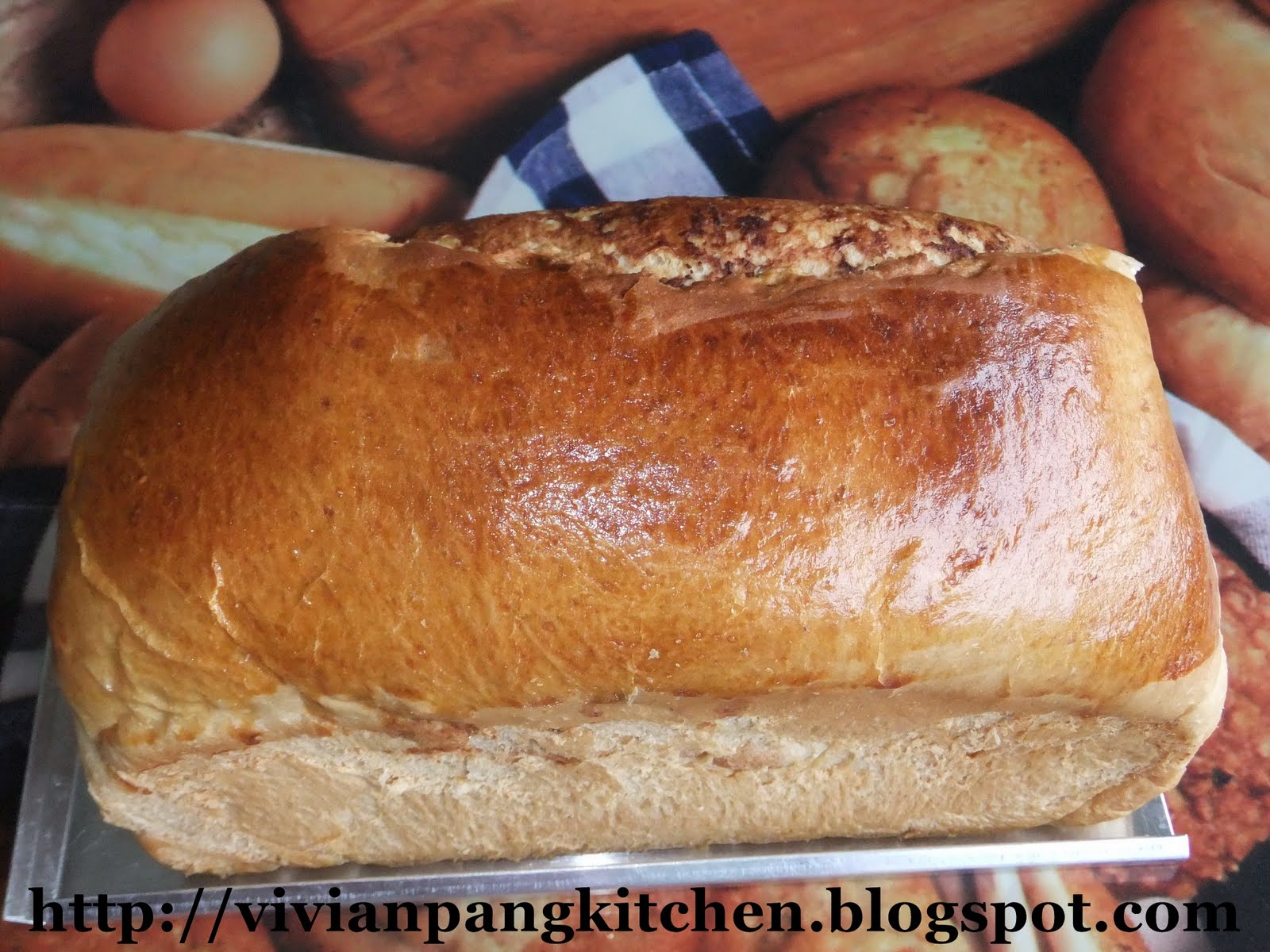 Vivian Pang Kitchen: Nutella Swirl Brown Sugar Loaf Bread/ Straight ...