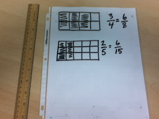 Math Central - 4th Grade: Area Model Equivalent Fractions