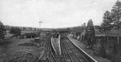 Tour Scotland: Old Photograph Railway Station Stanley Perthshire Scotland