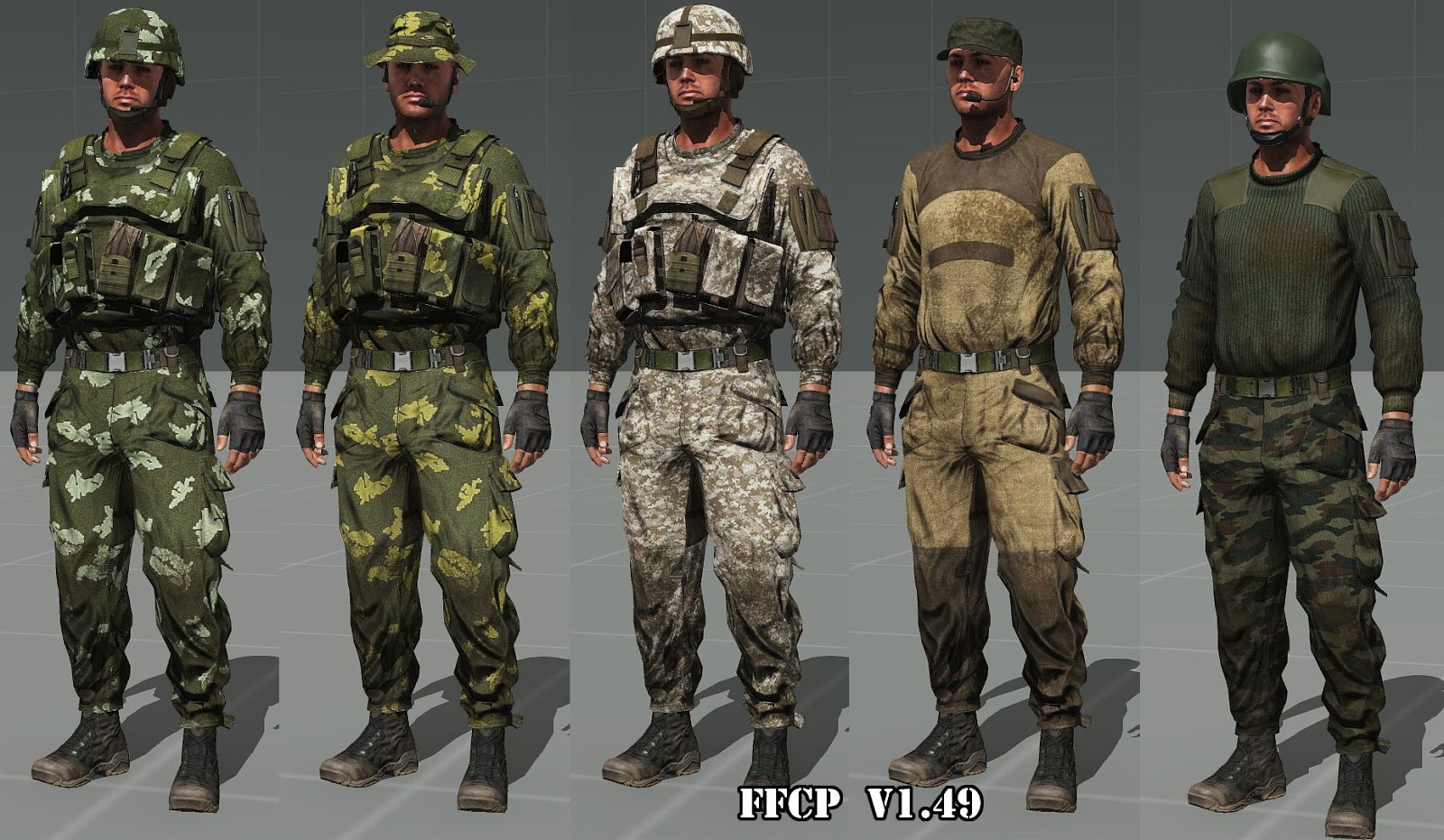 いろんな迷彩の装備を追加の Arma 3 用 FoxFort Camo Pack アドオンが v1.49 へ | 弱者の日記^^ - Arma ...