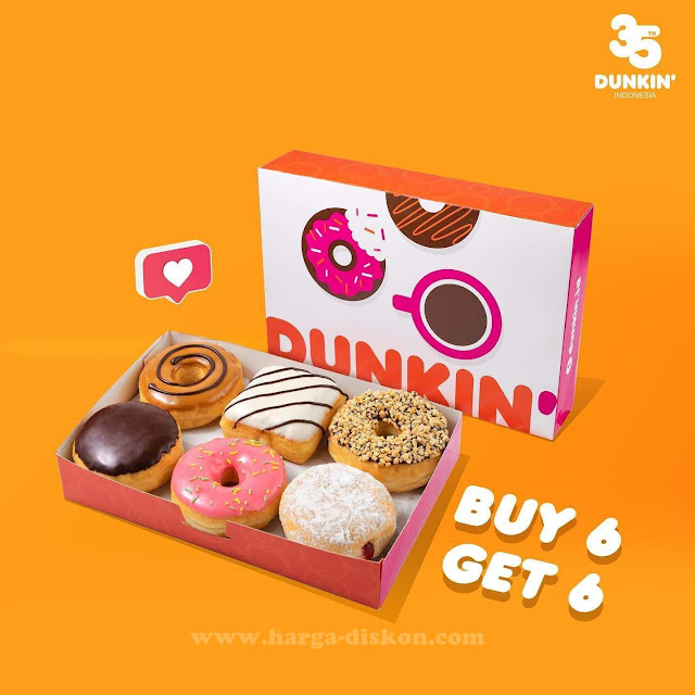 Promo DUNKIN Donuts Buy 6 Get 6 Donuts Classic