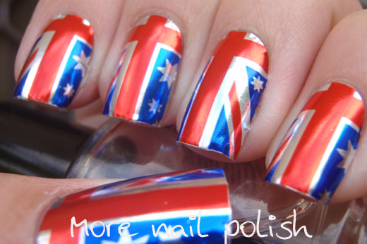 Aussie Nails - Australian Flag | Nail Art Ideas