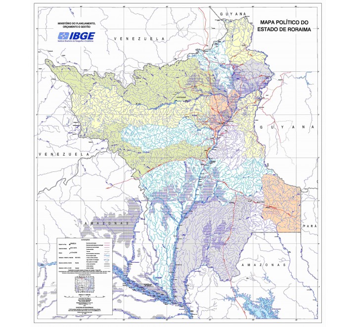 Mapa Político de Roraima - Doc Sports™
