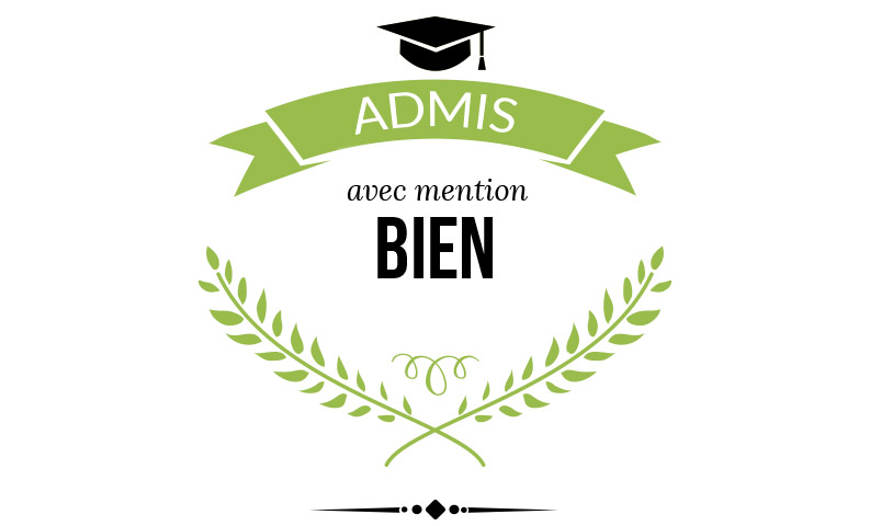 Lady Waterloo: Admis, mention BIEN.