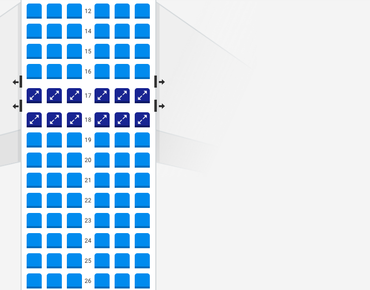independent travel planning: Ryanair Boeing 737 Max seatmap