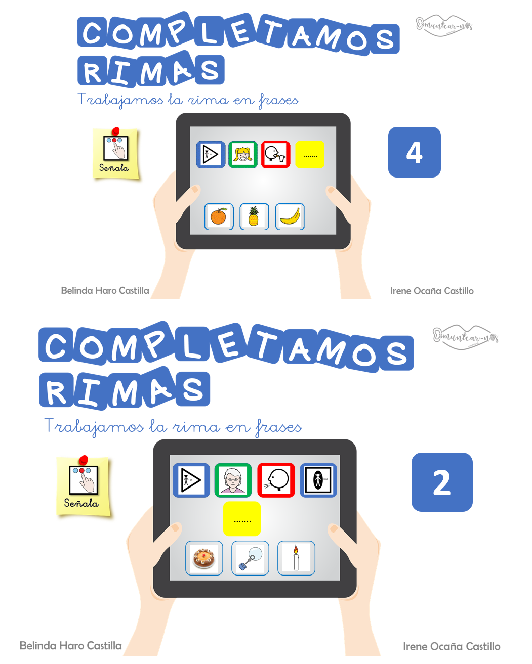 Siembra Estrellas: COMPLETAR RIMAS: INTERACTIVO, MANIPULATIVO E IMPRESO