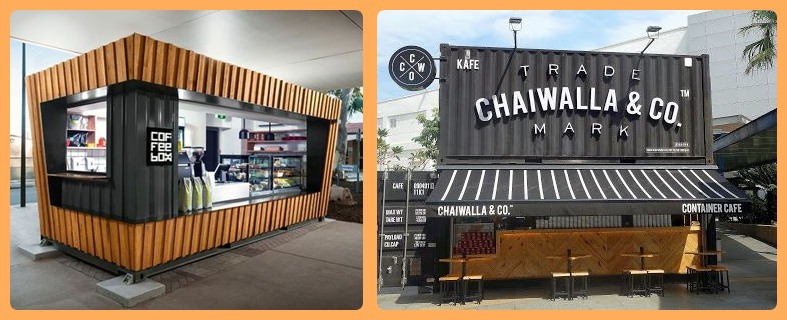 Container Cafe Concept Idea - Container Interior Design Idea