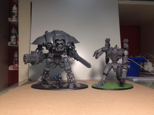 Anything But Ones: Lots of Imperial Knight Size Comparison! Quick Review!