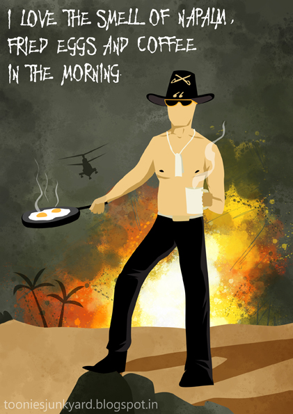 Toonie's Junkyard: Lt. Col Bill Kilgore and Zatoichi posters